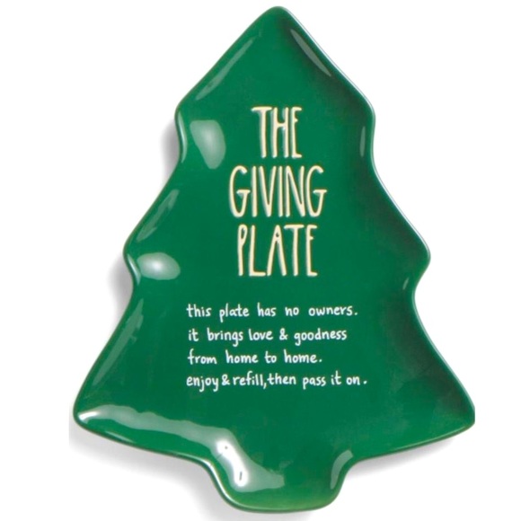 Rae Dunn | Dining | Rae Dunn Christmas Tree Giving Plate New In Box ...